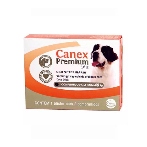 Canex Premium 3,6g - 2 Comprimidos - Ceva